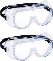 China Anti-Fog Protective Clear Lens Wide-Vision Adjustable Chemical Splash Eye Protection Soft Lightweight Safety Goggles Glasses for sale
