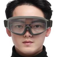 China Hot-selling Wrap Around Eye Protection Big View Goggles CE Ansi Z87.1 Fashion Anti Fog Working Dark Clear Safety Glasses for sale
