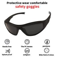 China CE Ansi Z87 Eye Protection Gray Goggles Personal Equipment Stylish Anti Fog Safety Working Eyewear Fashion Protective Glasses for sale