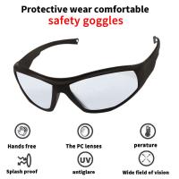 China Custom Dust Clear Dark Lens Goggles Shield Trendy Ansi Z87 Unisex Impact Resistant Sunglasses Working Anti Fog Safety Glasses for sale