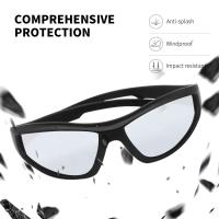 China Custom Dust Clear Dark Lens Goggles Shield Trendy Ansi Z87 Unisex Impact Resistant Sunglasses Working Anti Fog Safety Glasses for sale