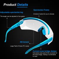 China Custom Surgery Patient Protection Lenses Prescription Goggles Ansi Z87.1 Fashion Anti Fog Dust Stylish Clear Safety Glasses for sale