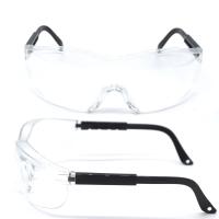 China OEM Custom Logo Anti-UV Proof Anti Fog Scratch Z-87 En 166 Style  Indoor Eye Protection Goggles Clear Safety Glasses for sale