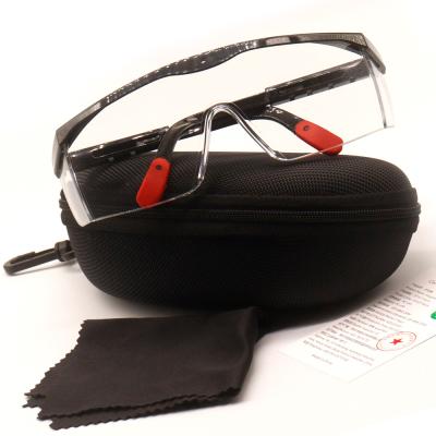 China Eye Protection Eyewear Z87 Safety Anti-fog Tactical Industrial Googles Goggles Lentes De Seguridad Red Leg Safety Glasses for sale