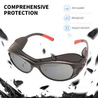 China Rubber Goggles Ansi Z87 CE166 Industrial Prescription Protective Eye Wear PC Unisex Custom Wrap Around Working Safety Glasses for sale