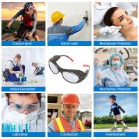 China EN166 Dust Proof Clear Lens  Eye Protection Ansi Z87 Unisex Impact Resistant Working Safety Glasses for sale