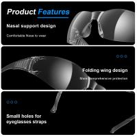 China Hight Quality Eye protection Safety Glasses Anti-fog and Anti-scratch Lens Optical Safety Protective Glasses for sale
