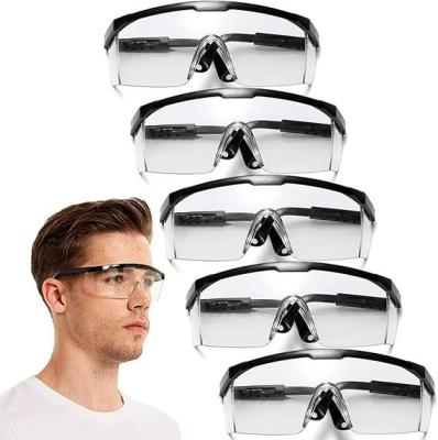 China Adjustable Wide-Vision Protective Safety Glasses De Seguridad Ansi Z87.1 Lightweight Fog-Proof Goggles Safety Clear Glasses for sale