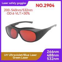 China IPL laser glasses laser protection glasses protection laser OD6 LASER 532 glasses with laser Safety Goggles UV400 Protection Wraparound Sunglasses Polarized Lens Scratch Resistant Laser Safety Goggles for sale