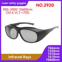 China IPL laser glasses laser protection glasses protection laser OD6 LASER 532 glasses with laser Safety Goggles UV400 Protection Wraparound Sunglasses Polarized Lens Scratch Resistant Laser Safety Goggles for sale
