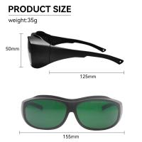 China IPL laser glasses laser protection glasses protection laser OD6 LASER 532 glasses with laser Safety Goggles UV400 Protection Wraparound Sunglasses Polarized Lens Scratch Resistant Laser Safety Goggles for sale