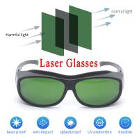 China IPL laser glasses laser protection glasses protection laser OD6 LASER 532 glasses with laser Safety Goggles UV400 Protection Wraparound Sunglasses Polarized Lens Scratch Resistant Laser Safety Goggles for sale