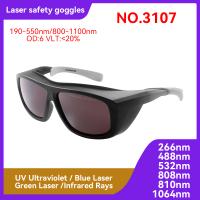 China 450nm protective glasses laser safeti glasses Laser goggles patch inside 1064nm Safety Glasses fiber laser glasses Clear PC Lens Welding Safety Glasses FOR LASER Laser Glasses protection glasses OD6 for sale