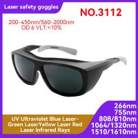 China 450nm protective glasses laser safeti glasses Laser goggles patch inside 1064nm Safety Glasses fiber laser glasses Clear PC Lens Welding Safety Glasses FOR LASER Laser Glasses protection glasses OD6 for sale