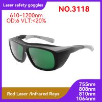 China 450nm protective glasses laser safeti glasses Laser goggles patch inside 1064nm Safety Glasses fiber laser glasses Clear PC Lens Welding Safety Glasses FOR LASER Laser Glasses protection glasses OD6 for sale