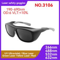 China 450nm protective glasses laser safeti glasses Laser goggles patch inside 1064nm Safety Glasses fiber laser glasses Clear PC Lens Welding Safety Glasses FOR LASER Laser Glasses protection glasses OD6 for sale