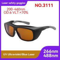 China 450nm protective glasses laser safeti glasses Laser goggles patch inside 1064nm Safety Glasses fiber laser glasses Clear PC Lens Welding Safety Glasses FOR LASER Laser Glasses protection glasses OD6 for sale