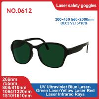 China Laser protect glasses goggles glasses laser glasses laser protection 266nm 532nm 1320nm laser lenses protect laser Laser safety glasses co2 laser protection glasses laser protection Laser glasses for sale