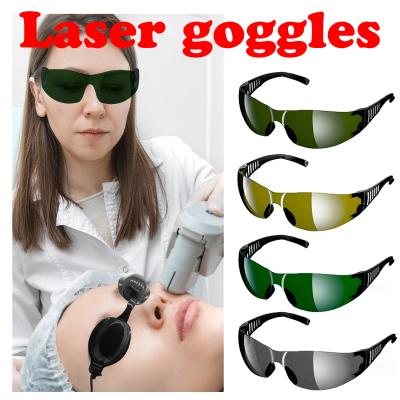 China Laser Protective Glasses Certified190-2000nm absorption protection ipl glasses Laser Glasses 755nm Laser lenses Eye Protection 1064 Zip case Safety Glasses Laser Safety GlassesLaser Protect Glasses for sale
