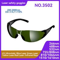 China Laser Protective Glasses Certified190-2000nm absorption protection ipl glasses Laser Glasses 755nm Laser lenses Eye Protection 1064 Zip case Safety Glasses Laser Safety GlassesLaser Protect Glasses for sale