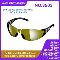 China Laser Protective Glasses Certified190-2000nm absorption protection ipl glasses Laser Glasses 755nm Laser lenses Eye Protection 1064 Zip case Safety Glasses Laser Safety GlassesLaser Protect Glasses for sale