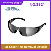 China Laser Protective Glasses Certified190-2000nm absorption protection ipl glasses Laser Glasses 755nm Laser lenses Eye Protection 1064 Zip case Safety Glasses Laser Safety GlassesLaser Protect Glasses for sale