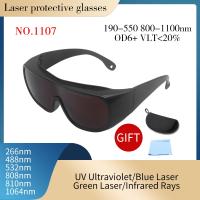 China LASER FOR laser protect glasses  Laser protective glasses certified  LASER SAFETI GLASSES OD6 LASER 532 Laser glasses party ipl protect glasses professional laser glasses 190-550nm 800-1000nm 1064nm for sale