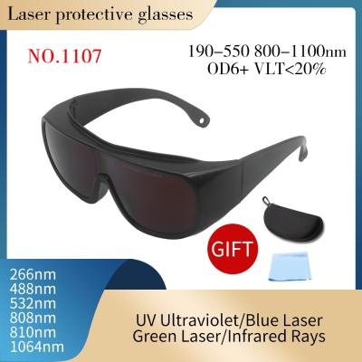 China LASER FOR laser protect glasses  Laser protective glasses certified  LASER SAFETI GLASSES OD6 LASER 532 Laser glasses party ipl protect glasses professional laser glasses 190-550nm 800-1000nm 1064nm for sale