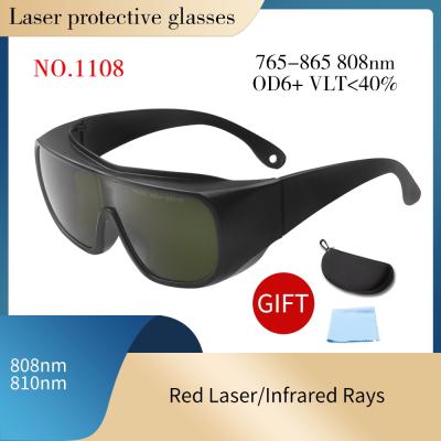 China Laser protection safeti glasse laser lenses laser protect glasses blue laser glasses laser safety 765-865nm 808nm protector laser Laser glasses protection protective glasses for laser Laser glasses for sale