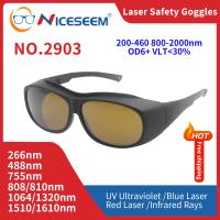 China Goggles glasses laser protection safeti glasse laser protect glasses 200-460nm 800-2000nm OD6+ laser saftey glasses laser glasses laser protection Laser safety glasses laser lenses protect laser for sale