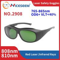 China Laser protect glasses laser protection glasses LASER SAFETI GLASSES Laser safety glasses co2 laser protection glasses Laser protective glasses certified 765-865nm OD6+ laser protector laser protective for sale