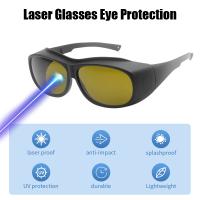 China Laser protector laser protective 532 Laser protective lenses co2 laser protection glasses laser lenses protect laser 200-450nm 800-1100nm laser protection goggles IPL GLASSES Laser glasses party for sale