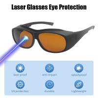 China Professional laser glasses laser protection safeti glasse glasses for laser ipl laser glasses glasses with laser 200-460nm OD6 Laser protective glasses certified professional laser glasses Laser glass for sale