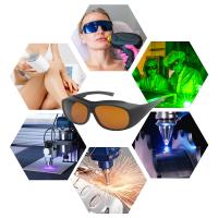 China Professional laser glasses laser protection safeti glasse glasses for laser ipl laser glasses glasses with laser 200-460nm OD6 Laser protective glasses certified professional laser glasses Laser glass for sale