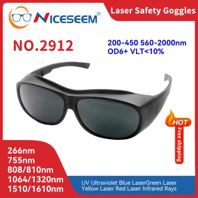 China Laser goggles 1064nm safety glasses LASER SAFETI GLASSES laser protection glasses 200-450nm 560-2000nm laser protect glasses laser protector laser protective 532 Laser protective lenses laser glasses for sale