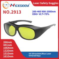 China Laser safety glasses  LASER SAFETI GLASSES laser protection glasses laser protection safeti glasse Laser protective lenses 200-460nm 900-2000nm co2 laser protection glasses 1064nm safety glasses for sale