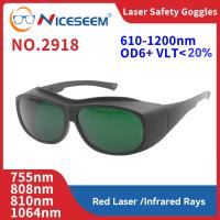 China Laser protective lenses 1064nm safety glasses laser protective glasses IPL SAFTY GLASSES co2 laser protection glasses Laser protective glasses certified 610-1200nm OD6 laser protector laser protective for sale