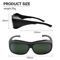 China Laser glasses laser protection glasses Laser protective glasses certified laser protection lenses laserprotective sheet 190-460nm 460-630nm OD1+ OD6 630-2000nm for laser laser protective glasses for sale
