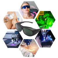 China Laser glasses laser protection glasses Laser protective glasses certified laser protection lenses laserprotective sheet 190-460nm 460-630nm OD1+ OD6 630-2000nm for laser laser protective glasses for sale
