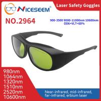 China Laser protection safeti glasse goggles glasses laser lenses Laser glasses protection 900-3500nm 9000-11000nm 10600nm laser protector laser protective 532 glasses laser protection laser welding glasses for sale