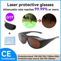 China laser protection glasses ipl glasses protective laser safeti glasses laser protect glasses LASER SAFETI GLASSES 190-550nm 750-2000nm Laser protective lenses laser protector laser protective 532 for sale
