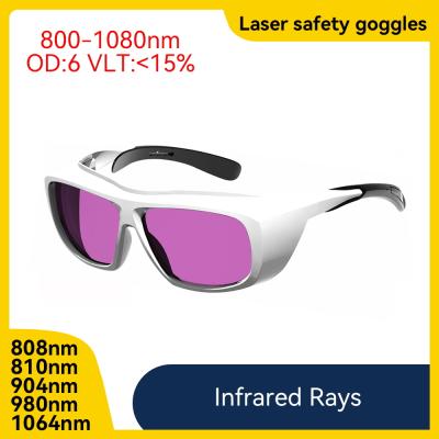 China co2 laser protection glasses co2 laser protection glasses eye protection glasses professional laser glasses 808nm 810nm 904nm 980nm 1064nm 800-1080nm Laser glasses protection eye protection glasses for sale