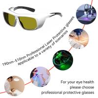 China LASER LASER Laser protective glasses certified laser protect glasses laser lenses protect laser laser protector laser protective 532 laser protection glasses 190-510nm laser protective glasses for sale