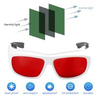 China LASER PROTECT GLASSES safety glasses laser protection glasses laser protect glasses laser glasses 266nm 488nm 532nm 200-540nm Laser  laser protection lenses laserprotective sheet laser protection for sale
