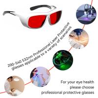 China LASER PROTECT GLASSES safety glasses laser protection glasses laser protect glasses laser glasses 266nm 488nm 532nm 200-540nm Laser  laser protection lenses laserprotective sheet laser protection for sale
