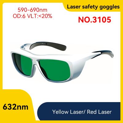 China LASER GLASSES Laser safety glasses laser protect glasses 590-690nm 632nm Yellow Laser Red Laser co2 laser protection glasses laser lenses protect laser laser lenses protect laser laser saftey glasses for sale
