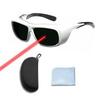China LASER SAFETI GLASSES laser protection glasses for laser laser protective glasses 190-690nm 266nm 532nm 632nm Uv Ultraviolet blue Laser Green Laser Laser safety glasses co2 laser protection glasses for sale