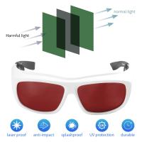 China Laser safety glasses LASER SAFETI GLASSES laser protection 190-550nm 800-1100nm 266nm 488nm 532nm 810nm Infrared Rays protection laser Laser protective lenses laser lenses protect laser ipl glasses for sale