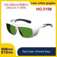 China Laser protective glasses IPL GLASSES ipl protect glasses 765-865nm 808nm 810nm  Red Laser Infrared Rays co2 laser protection glasses laser glasses LASER LRNSES  laser protection sheet goggles glasses for sale