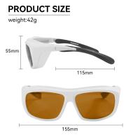 China Laser protective glasses certified LASER SAFETI GLASSES laser protection OD6 LASER 532 266nm 488nm 200-460nm Blue Laser protective glasses for laser professional laser glasses Laser glasses protection for sale